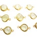 Yellow Topaz Connectors | Lemon Topaz Drop | 22KT Gold Vermeil Over 925 ...