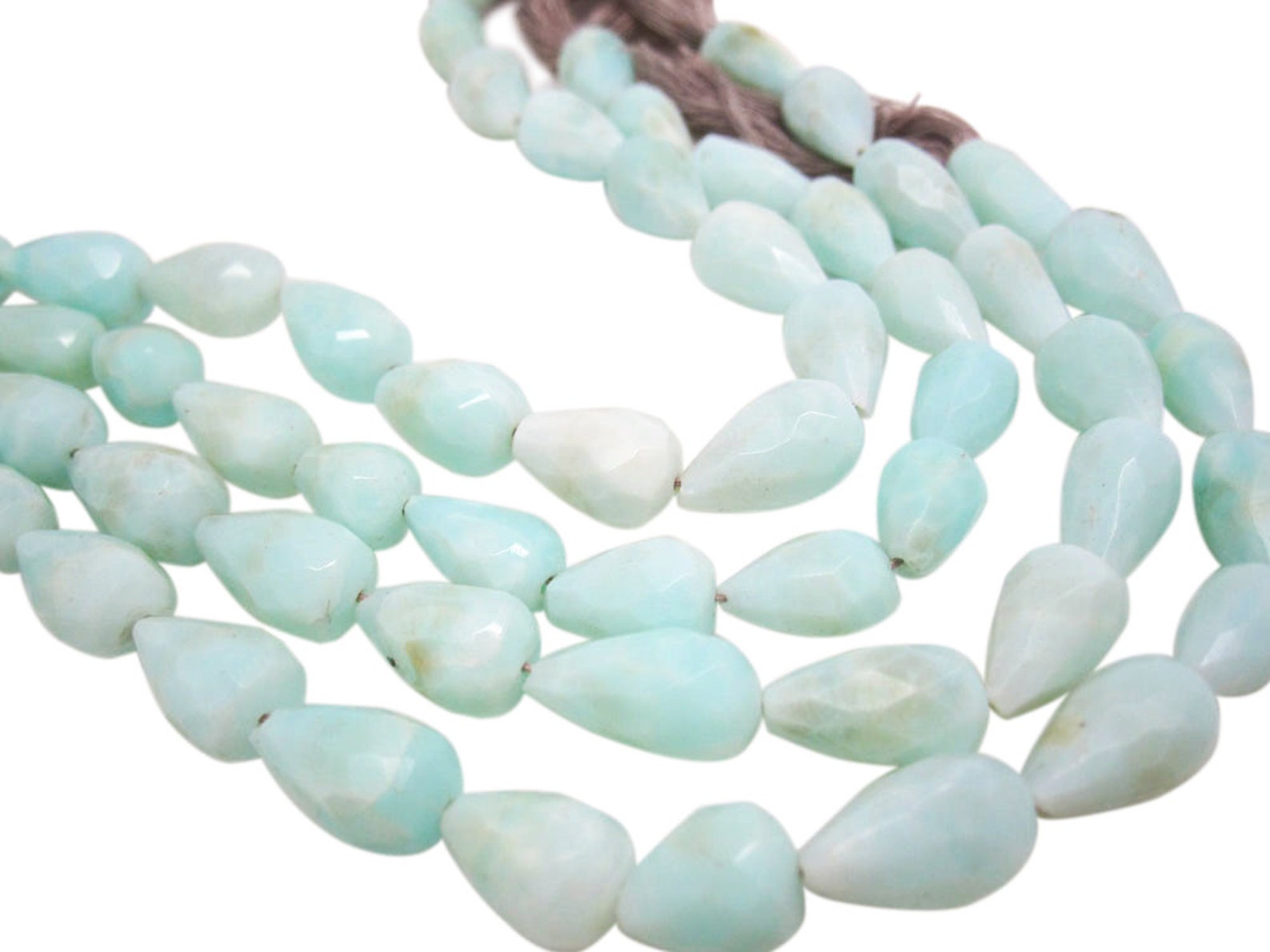 Peruvian Blue Opal Beads Peruvian Opal Faceted Teardrop - Etsy