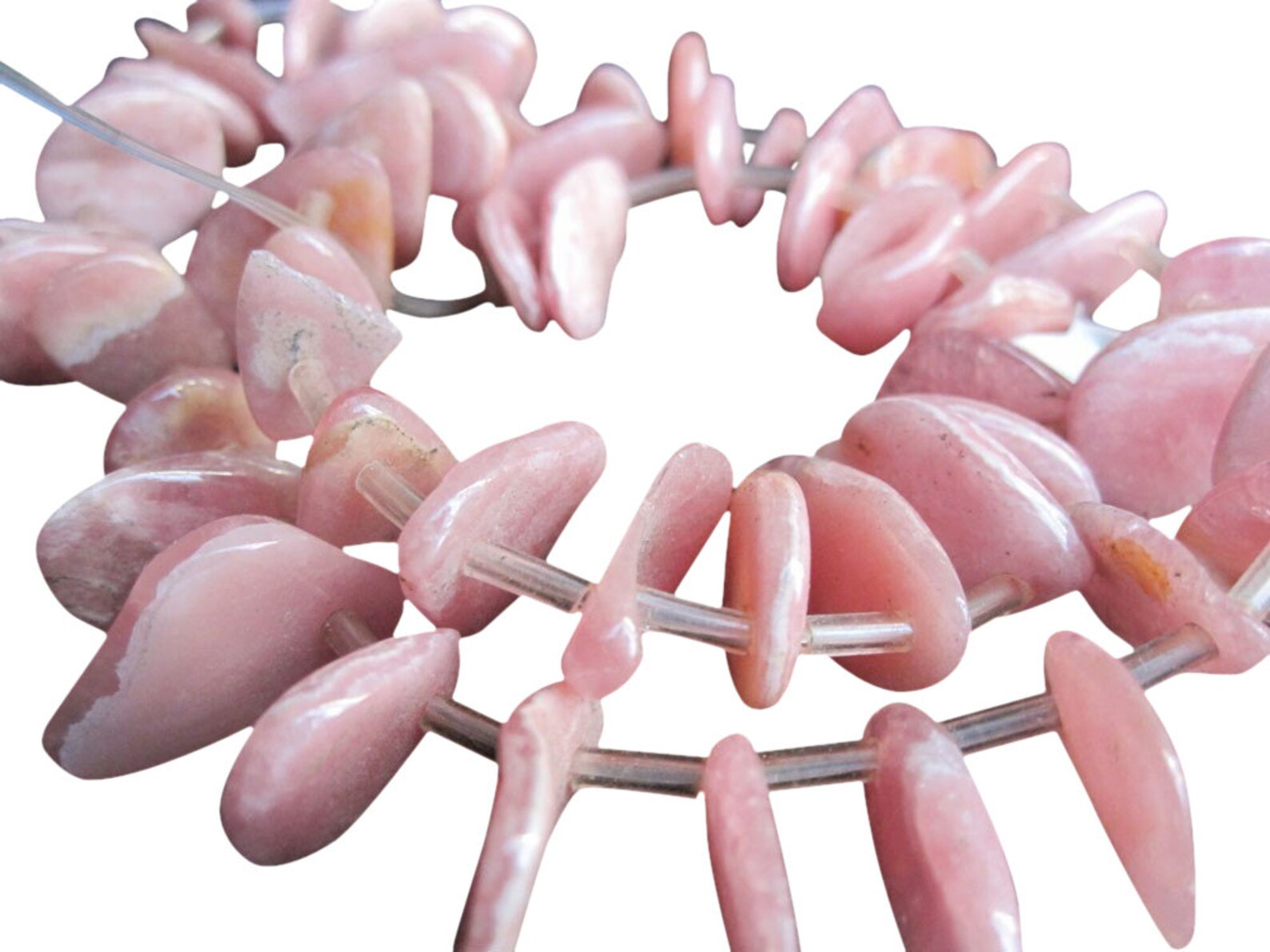 Rhodochrosite Beads Rhodocrosite Beads Freeform Drops SKU - Etsy