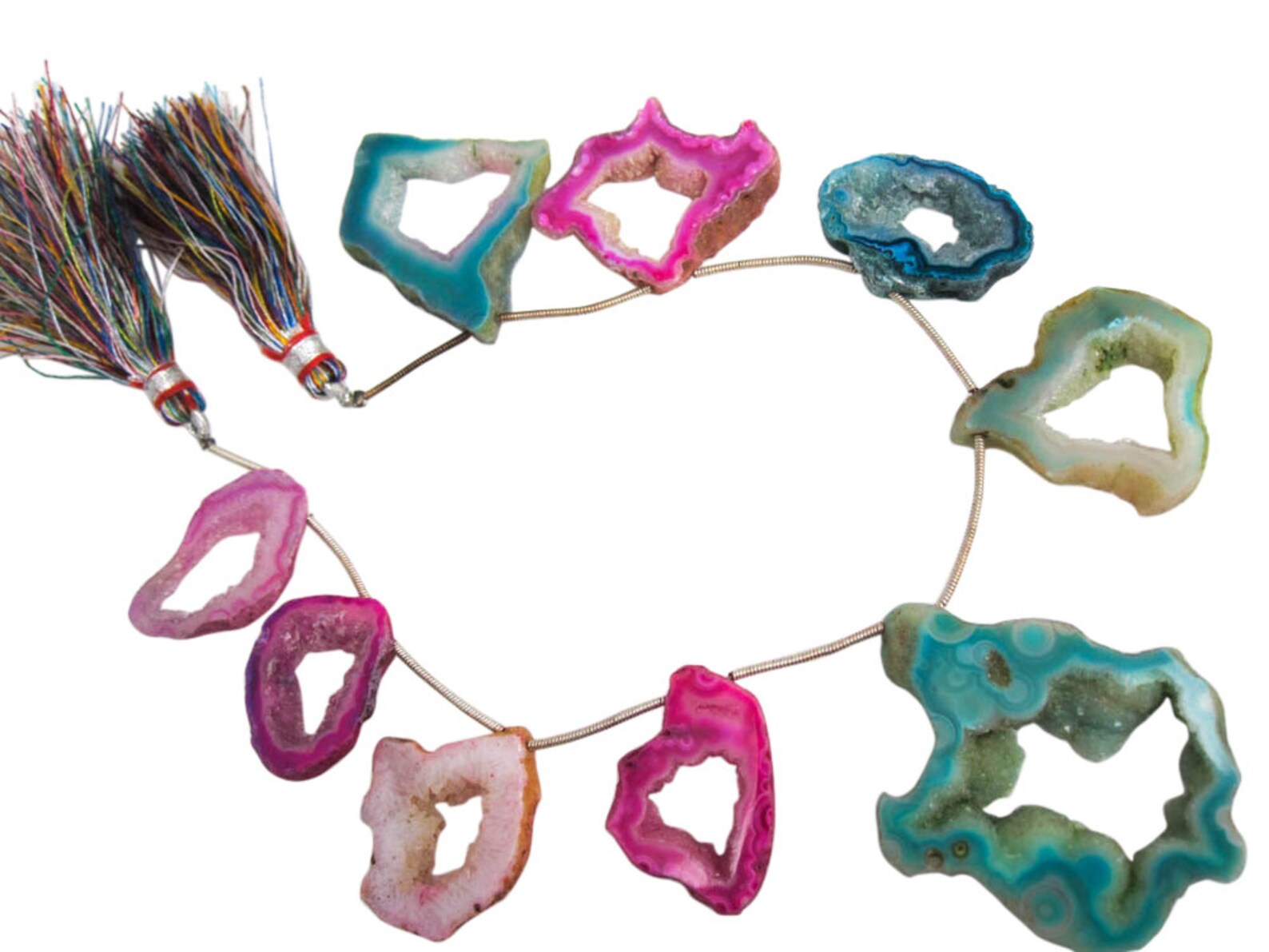 Druzy Quartz Beads Drusy Quartz Beads Multi Color Druzy - Etsy