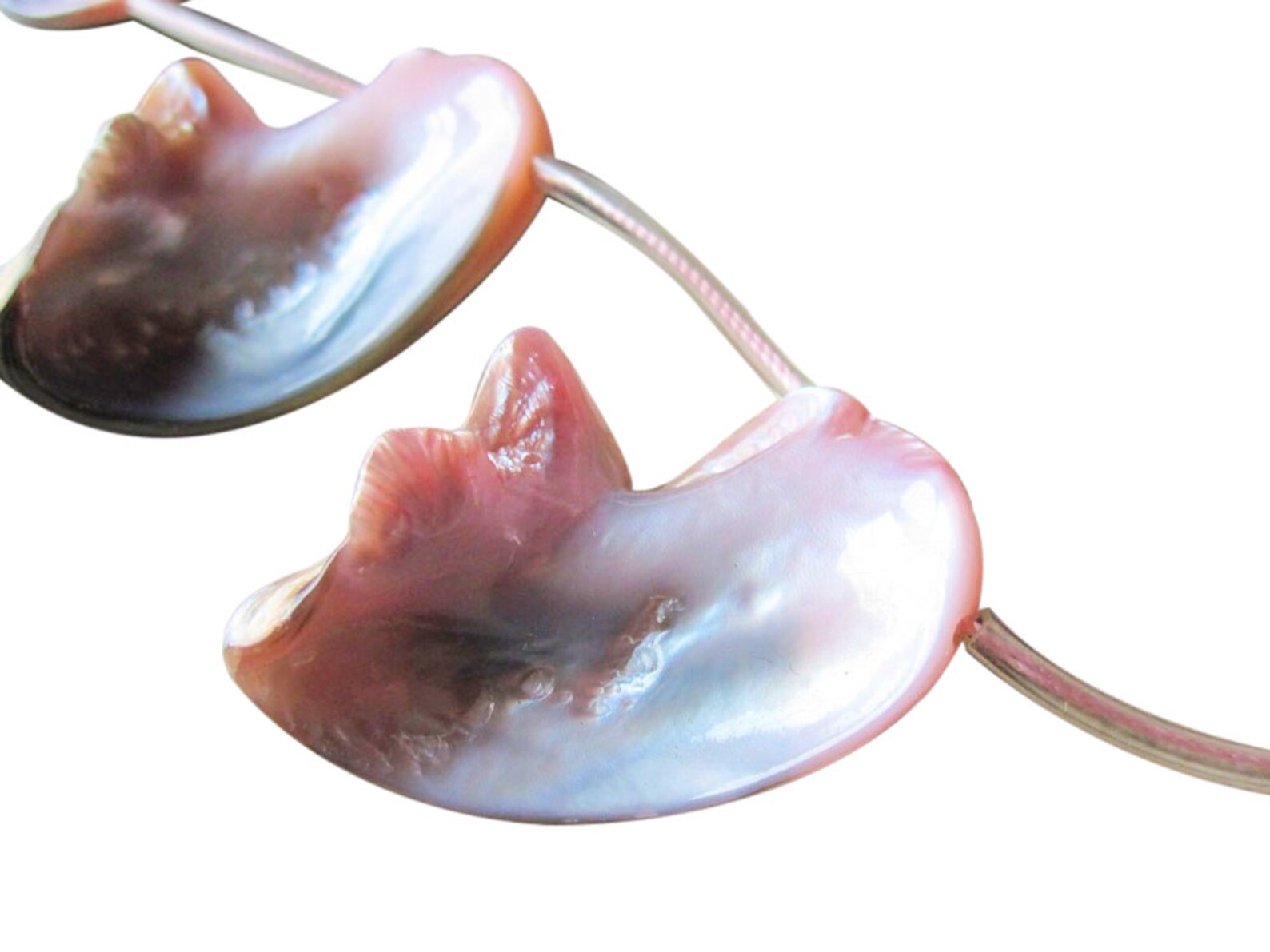 Mother of Pearl Beads | Natural Pink Mother of Pearl | Shell Drops ...