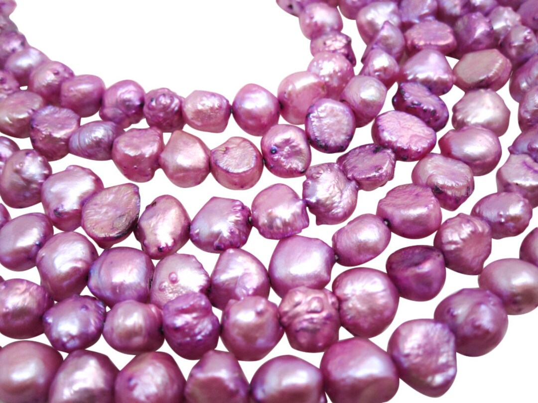 Freshwater Pearl Beads, Violet Pearls, Potato Shape, SKU 4681 - Etsy