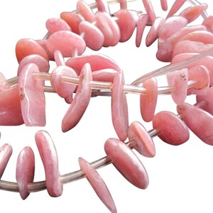 Rhodochrosite Beads, Rhodocrosite Beads, Freeform Drops, SKU 224 - Etsy