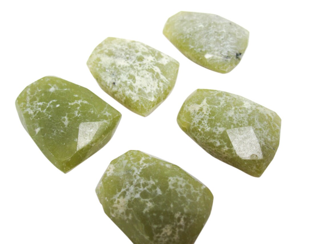 Olive Jade Pendant Olive Jade Briolette Focal 18mm X 25mm | Etsy