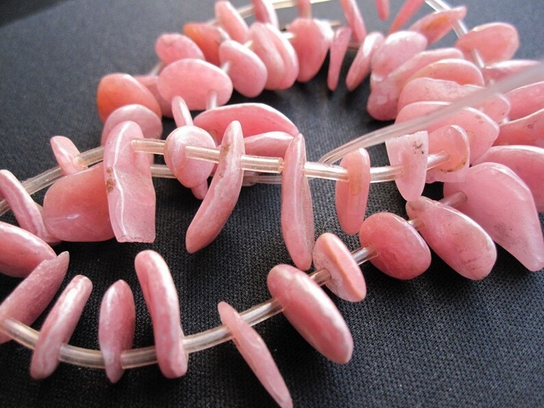 Rhodochrosite Beads Rhodocrosite Beads Freeform Drops SKU - Etsy