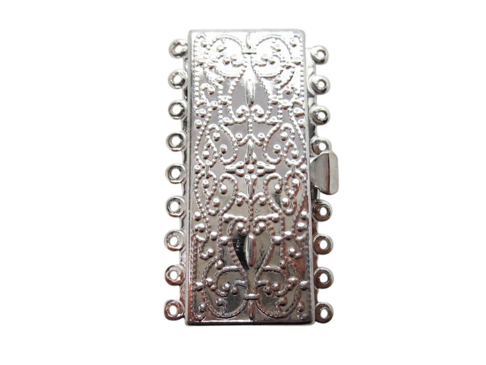 9 Strand Clasp Brass Box Clasp Rectangle Clasp Multi Strand - Etsy