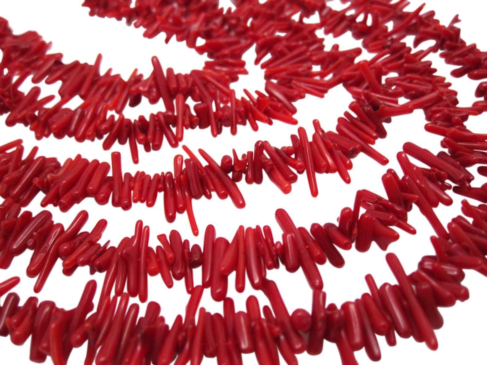 Red Coral Beads, Spikey Coral, Red Coral Chips, SKU 4196A - Etsy