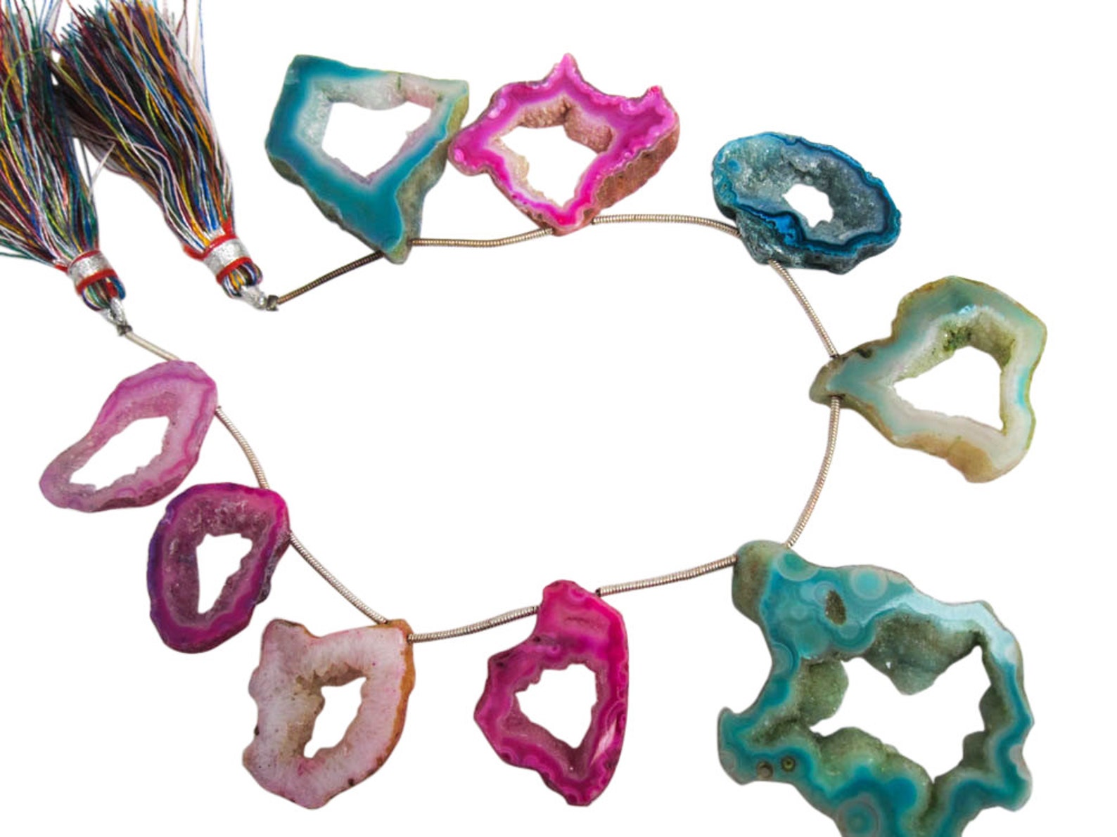 Druzy Quartz Beads Drusy Quartz Beads Multi Color Druzy - Etsy