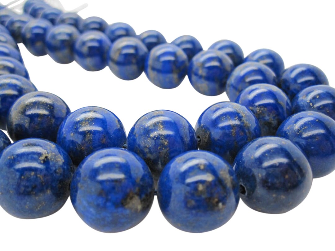 Lapis Lazuli | AAA Grade Lapis Beads | 16mm Smooth Round | Full Strand ...