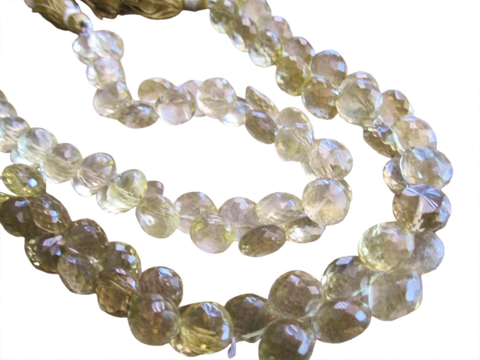 AAA Whiskey Quartz Beads, Aka Beer Quartz Beads Faceted Onion ...