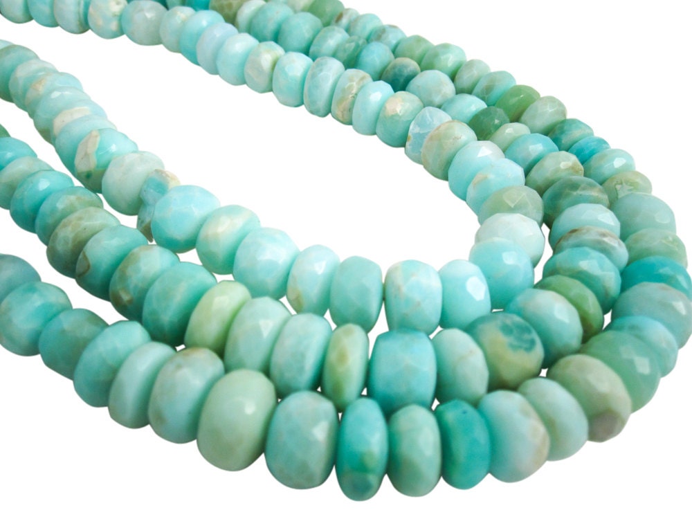 Blue Peruvian Opal Beads, Peruvian Opal Beads, Blue Opal Beads ...