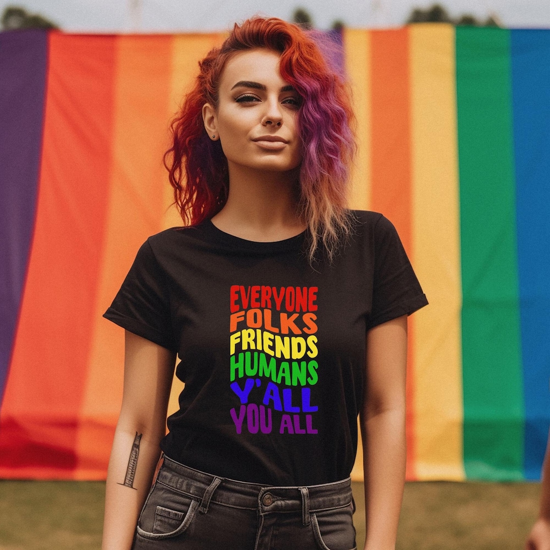 Gender-neutral Non-binary Fashion,2024 Graphic Pride Tee Shirt Trends ...