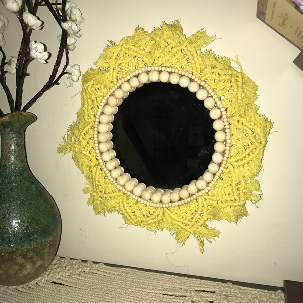 Beaded Mirror - Etsy