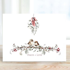 Christmas Cards, Peace on Earth, Nature, Deer, Snow, Cardinal, Non ...