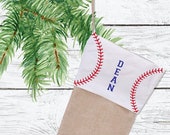 Baseball Christmas Stocking Christmas Stocking Stocking for | Etsy