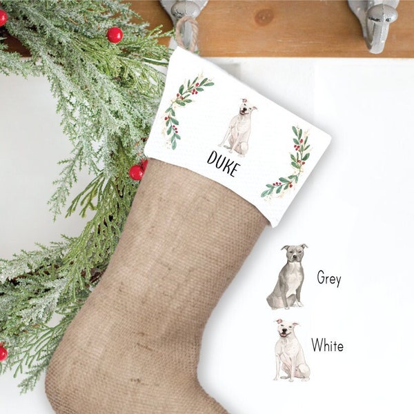 Burlap Dog Stocking - Etsy