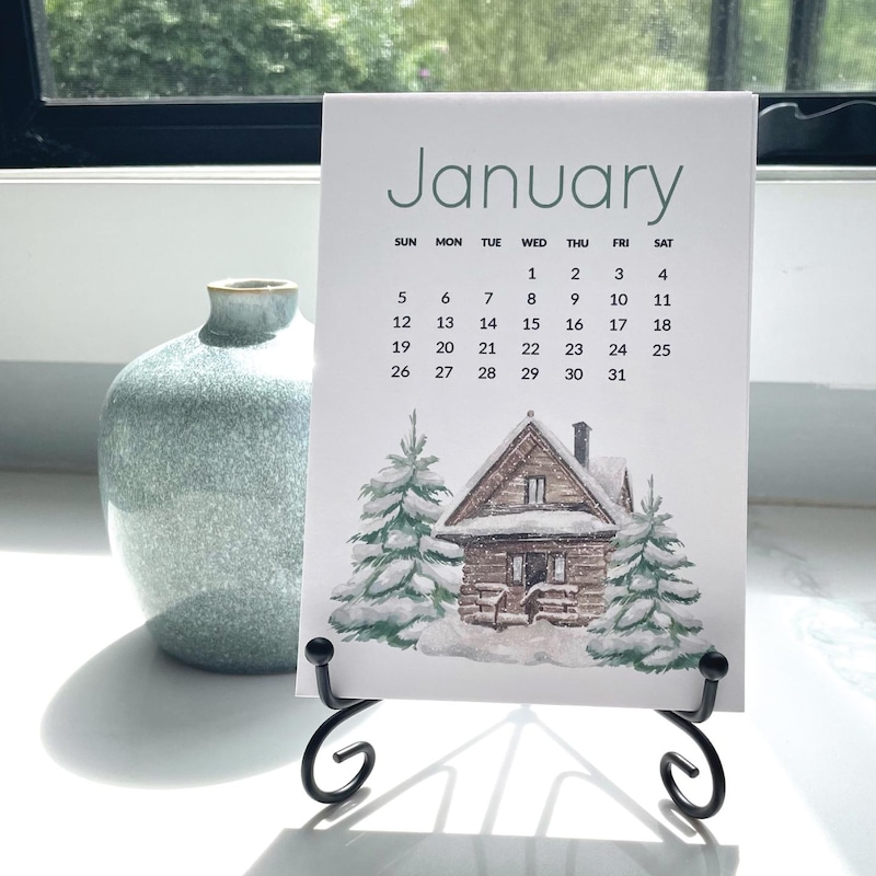 Easel Desk Calendar Stand - Etsy