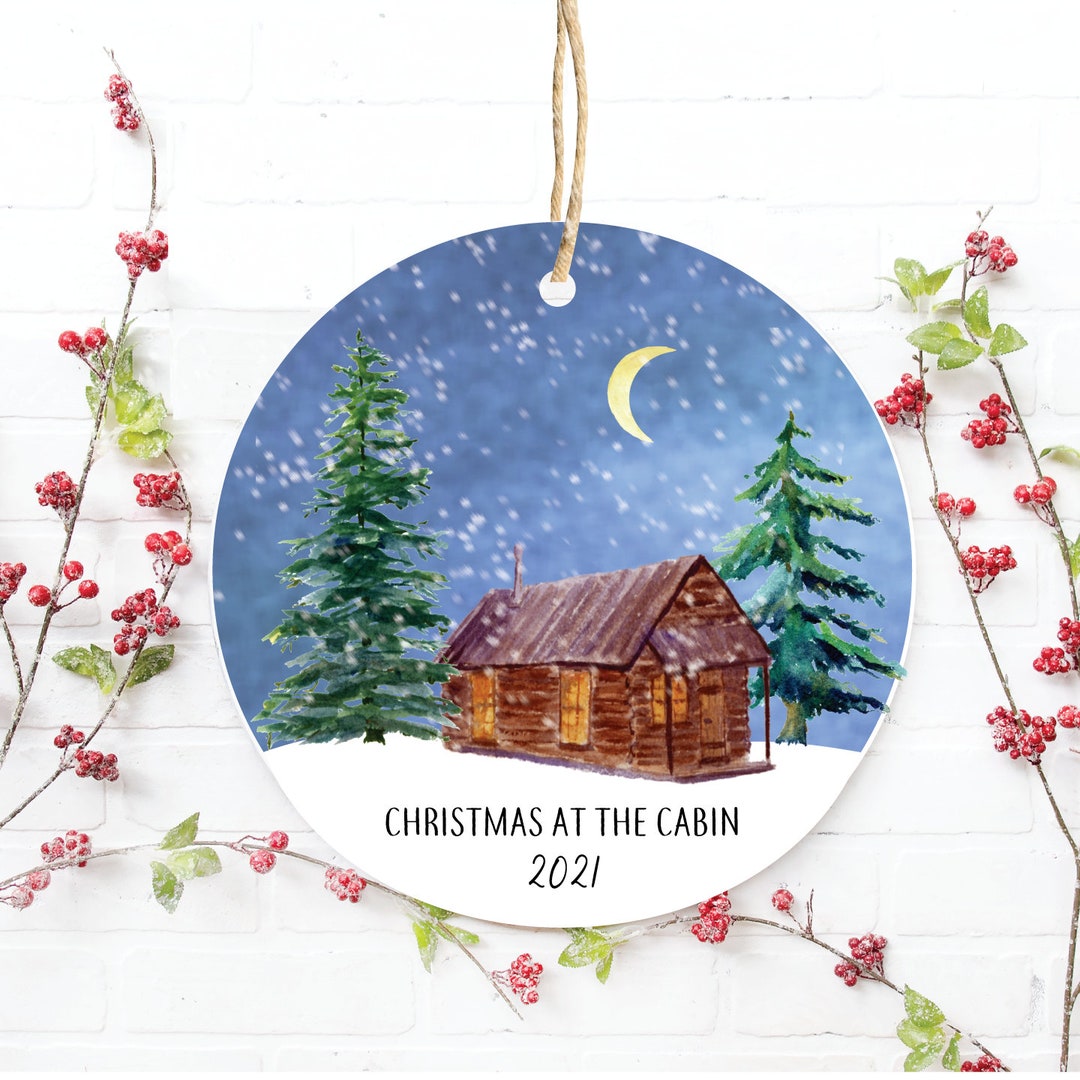 Cabin Ornament, Country, Woods, Log Cabin, Country Christmas, Cabin ...