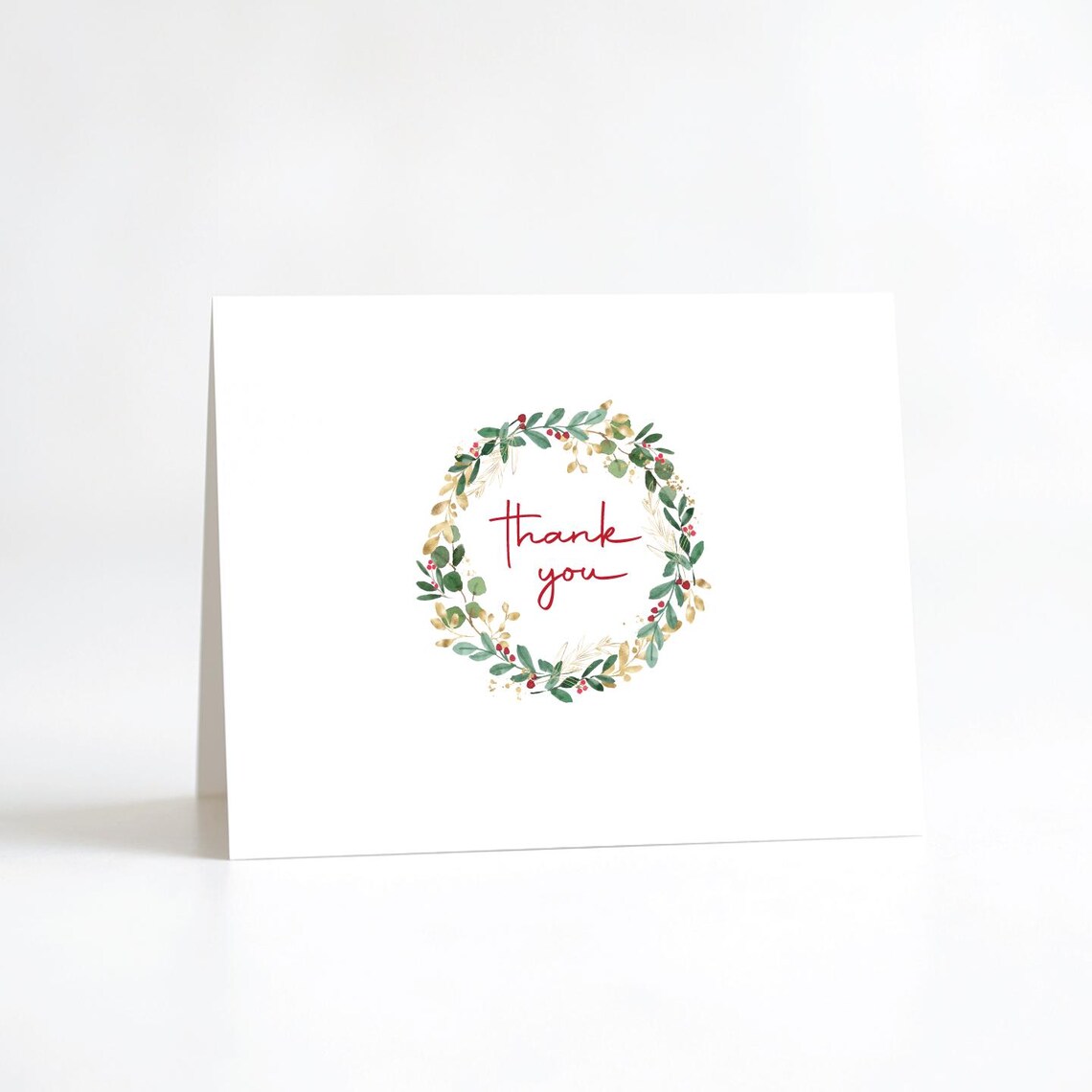 Christmas Thank You Cards, Holiday Thank You Cards, Christmas Thank ...