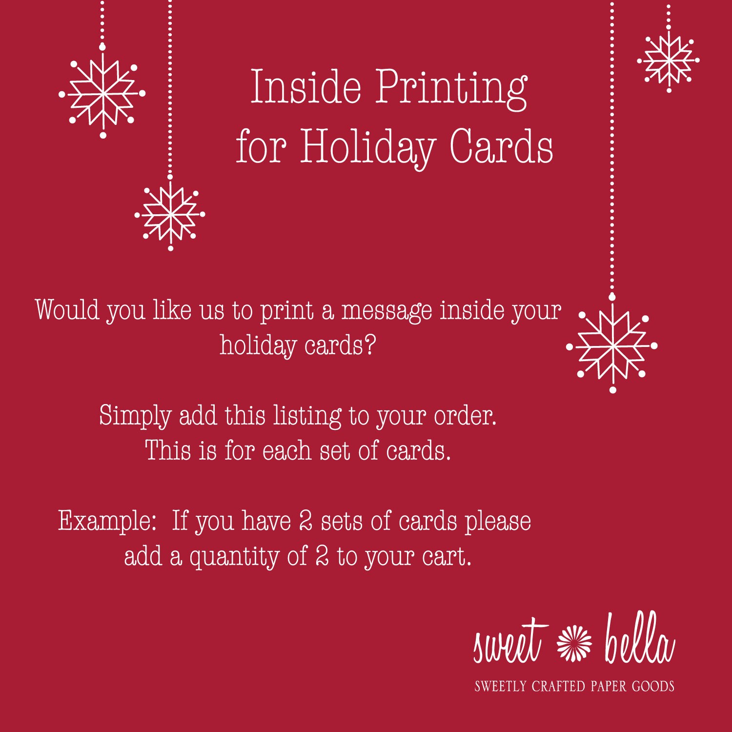 Inside Printing for Holiday Cards - Etsy
