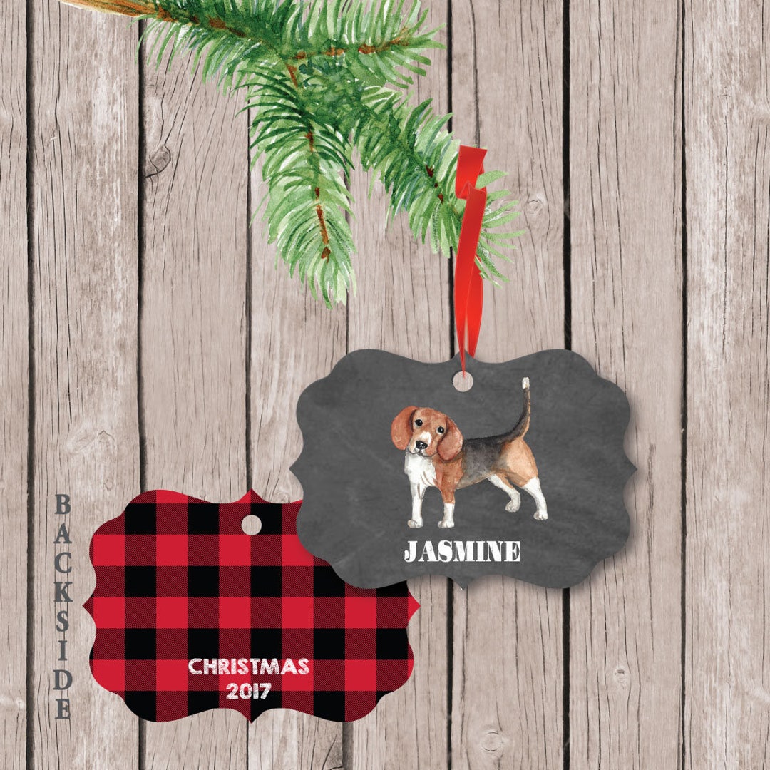 Beagle Christmas Ornament, Beagle Ornament, Beagle Lover, Beagle Gift ...