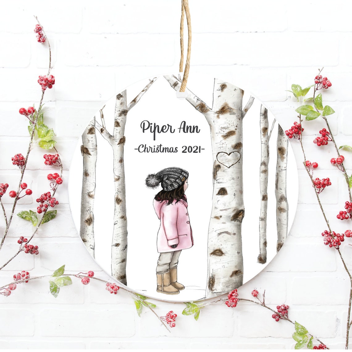 Girl's Christmas Ornament Ornament for Girl Ornament for - Etsy