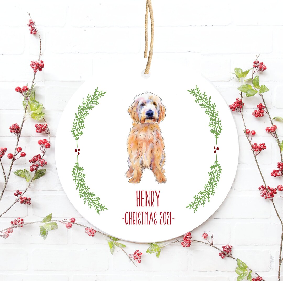 Labradoodle Ornament, Goldendoodle Christmas Ornament, Labradoodle ...