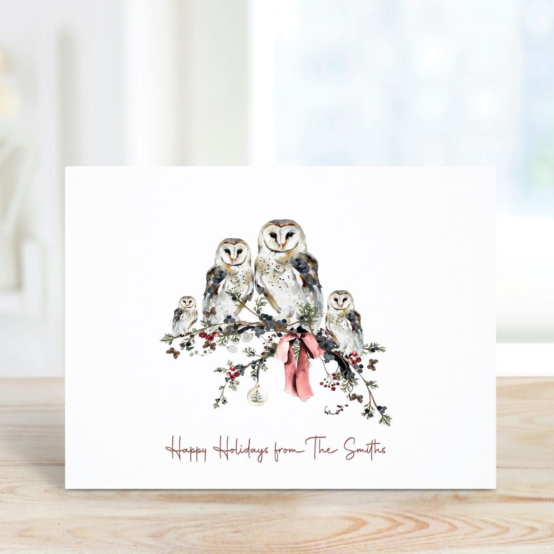 Family Christmas Cards, Peace on Earth, Nature, Deer, Snow, Cardinal ...