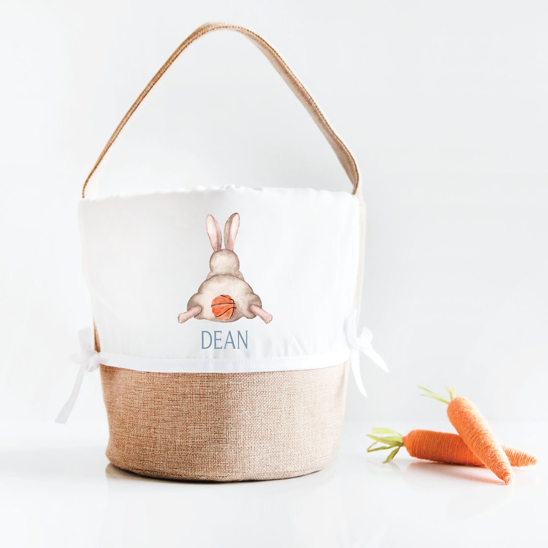 Basketball Easter Basket, Egg Hunt, Personalized Easter Basket, Easter ...
