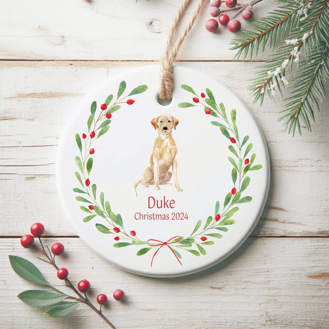 Labrador Ornament, Labrador Christmas Ornament, Labrador Christmas ...