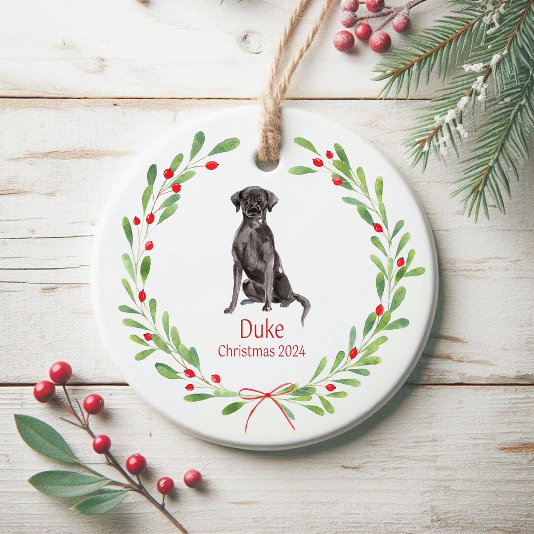 Black Labrador Ornament, Labrador Christmas Ornament, Labrador ...