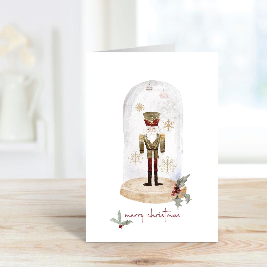 Christmas Cards, Peace on Earth, Nutcracker, Snow Globe, Non Religious ...