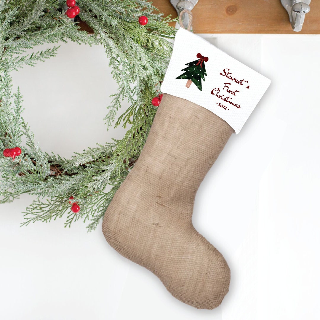 Baby's First Christmas Stocking, Christmas Stocking, Stocking for ...