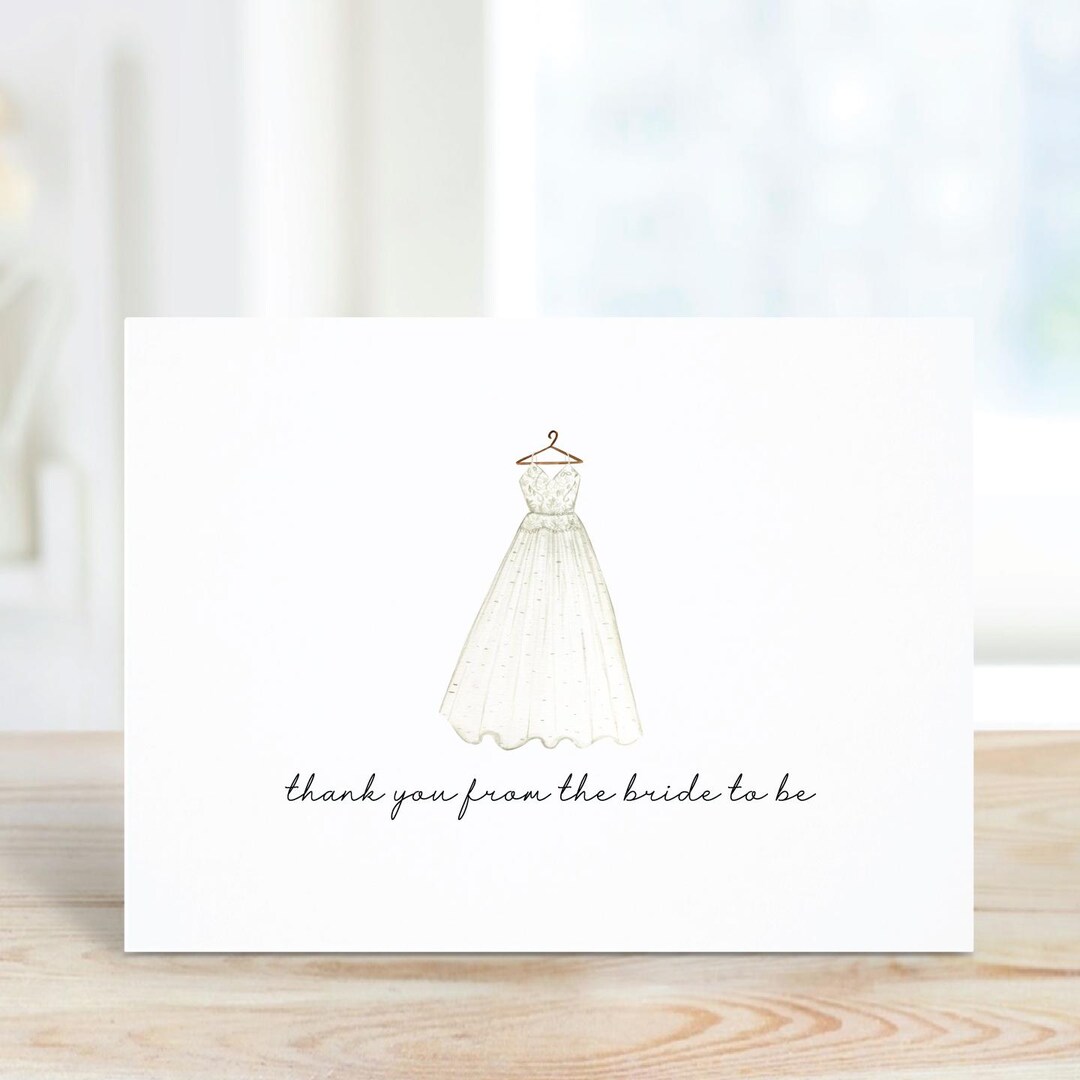 Bridal Shower Thank You Cards, Thank You Notes, Thank You Cards Bridal ...