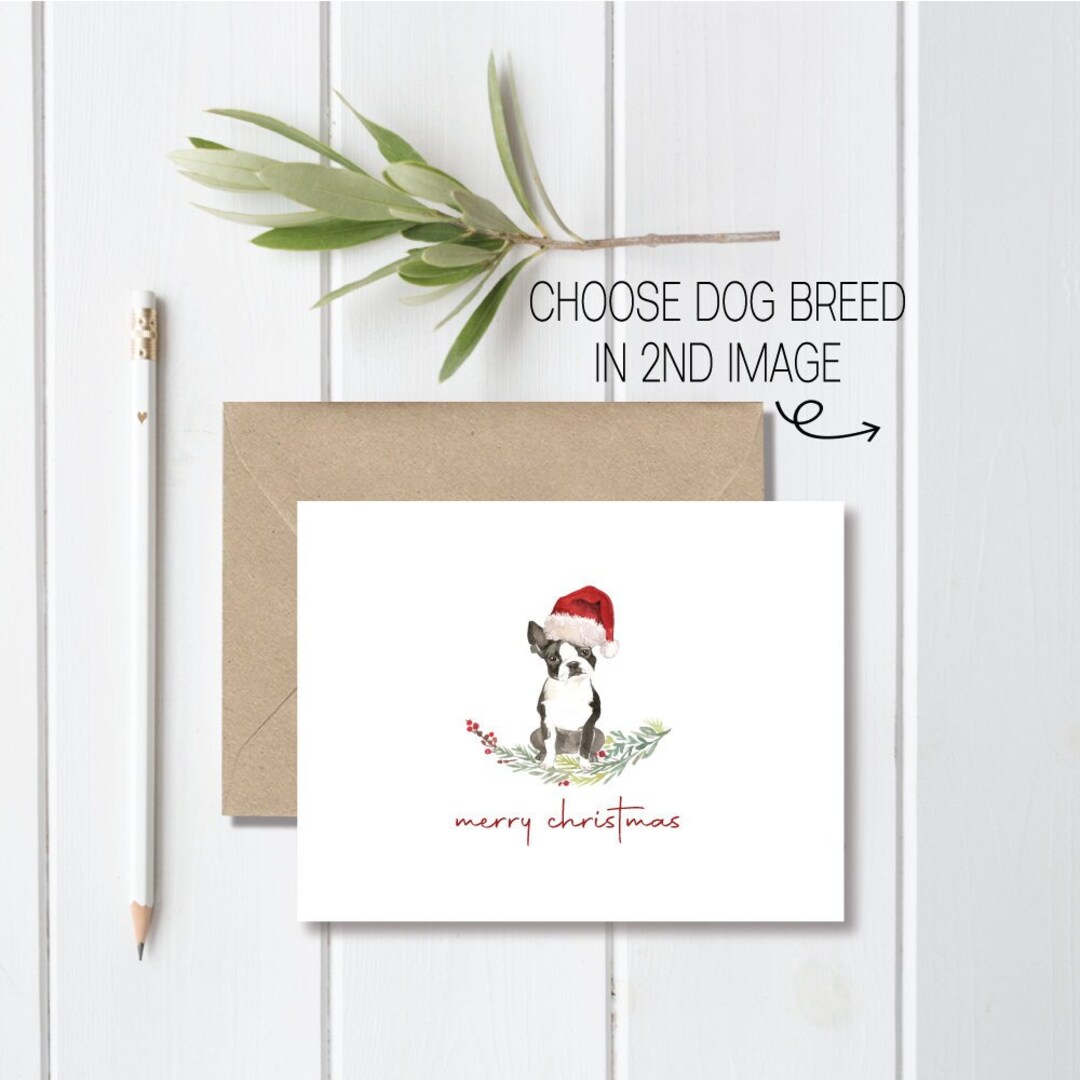 Dog Christmas Cards, Holiday Card Set, Dogs, Dog Stationery, Dog Cards ...