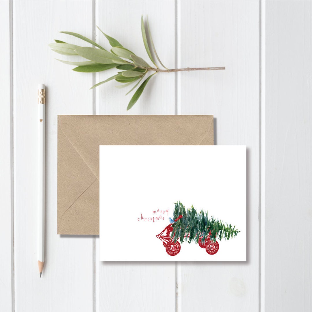 Christmas Cards, Holiday Cards, Christmas Tree Cards, Holiday Card Set ...