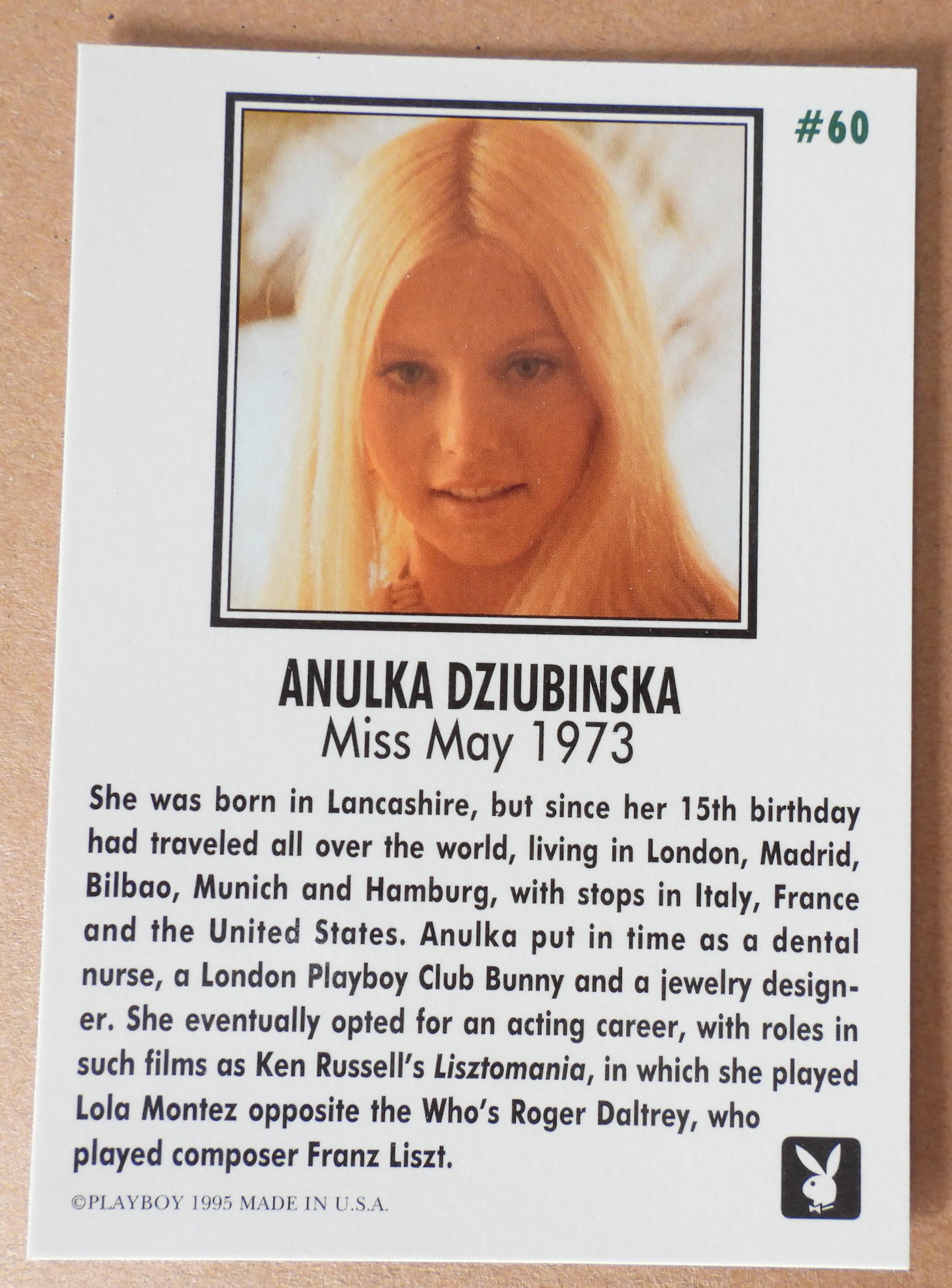 Playboy Centerfolds May Anulka Dziubinska Playmate of the Month 60 ...