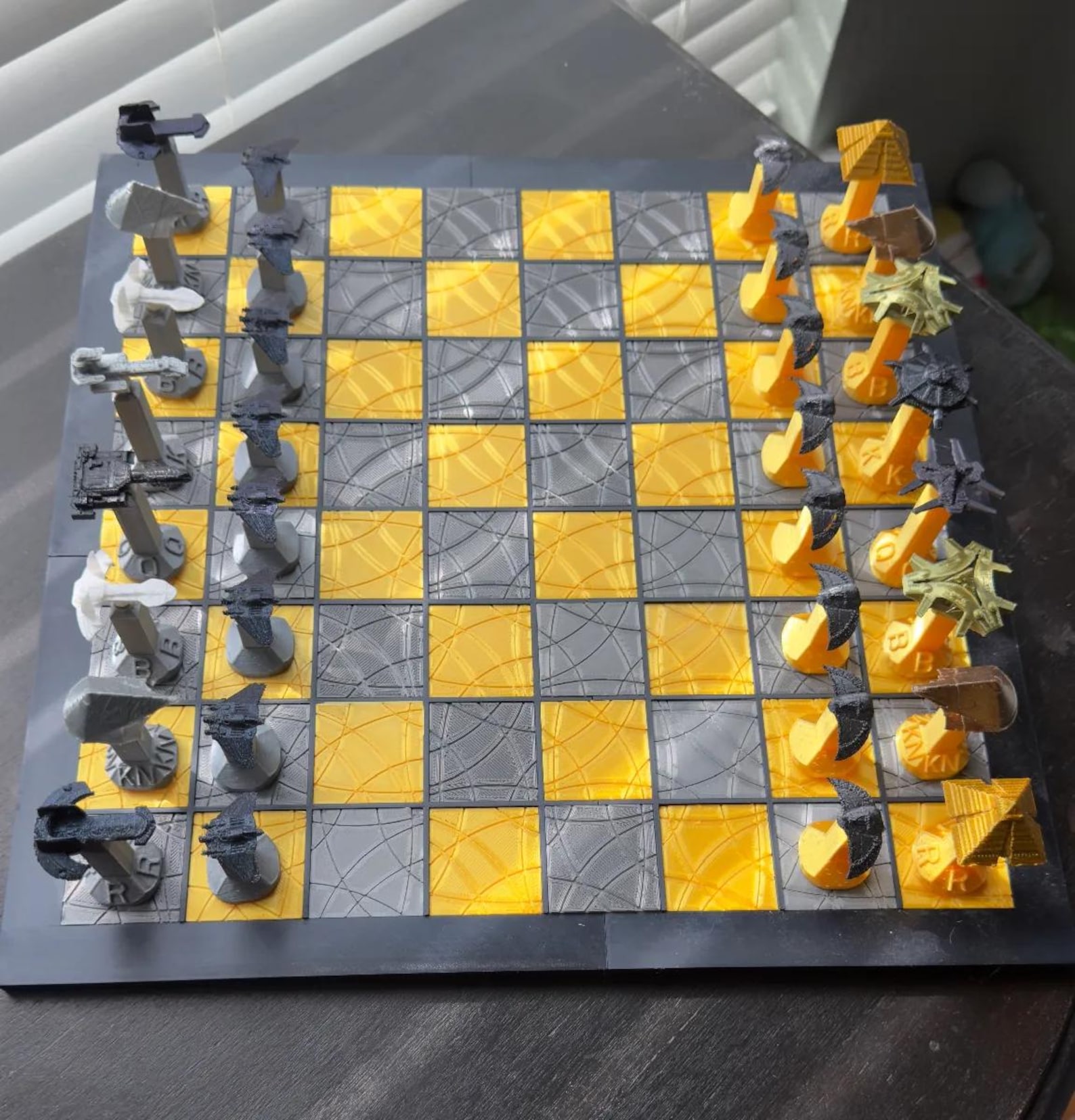 Stargate Chess Set: 3D Printed Sci-fi Collectible, DIY Assembly - Etsy