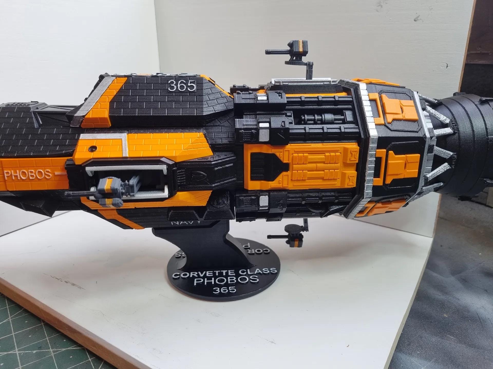 1:1000 Scale Corvette-class Light Frigate Model Kit | the Expanse 3D ...
