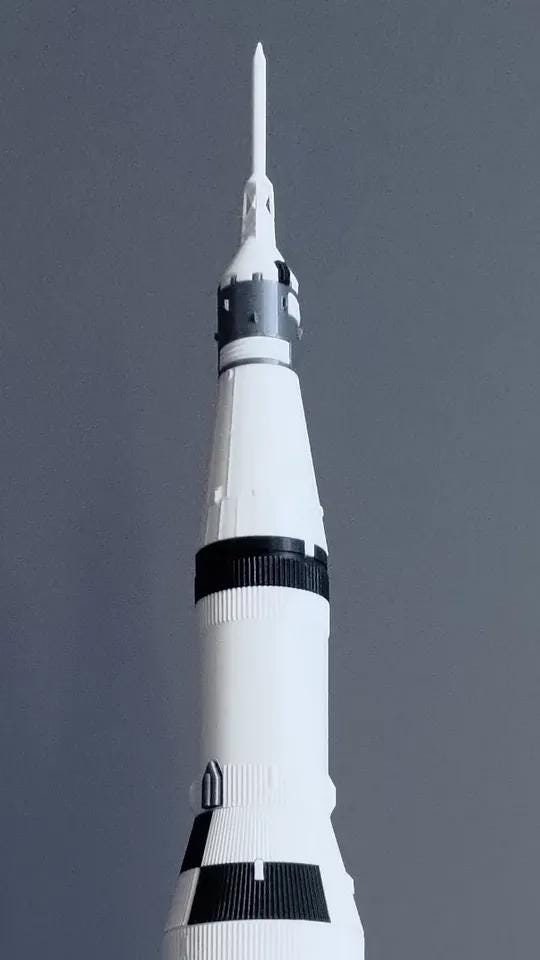 Saturn V 1:99 Model Rocket - Precision 3D Printed Replica | Perfect for ...
