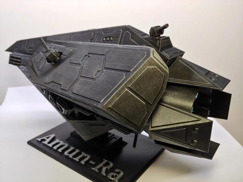Amun-ra-class Stealth Frigate Model Kit | 3D Printed Sci-fi Spaceship ...