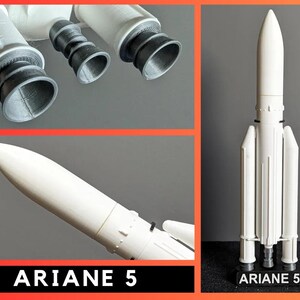 Ariane 5 1:99 Model Rocket - BIG Precision 3D Printed Replica | Perfect ...