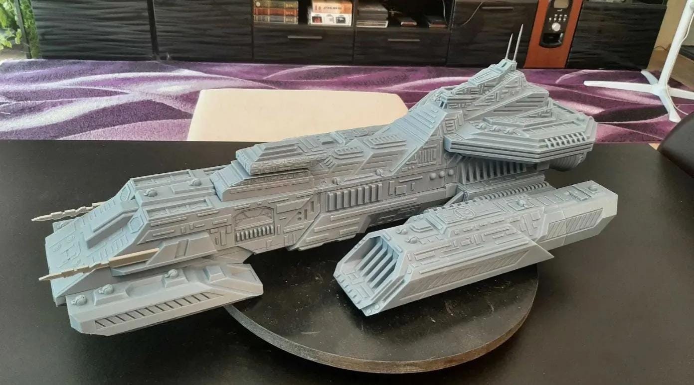 BC-303 Concept Art Model Kit: 3D Printed Stargate Spaceship - Etsy