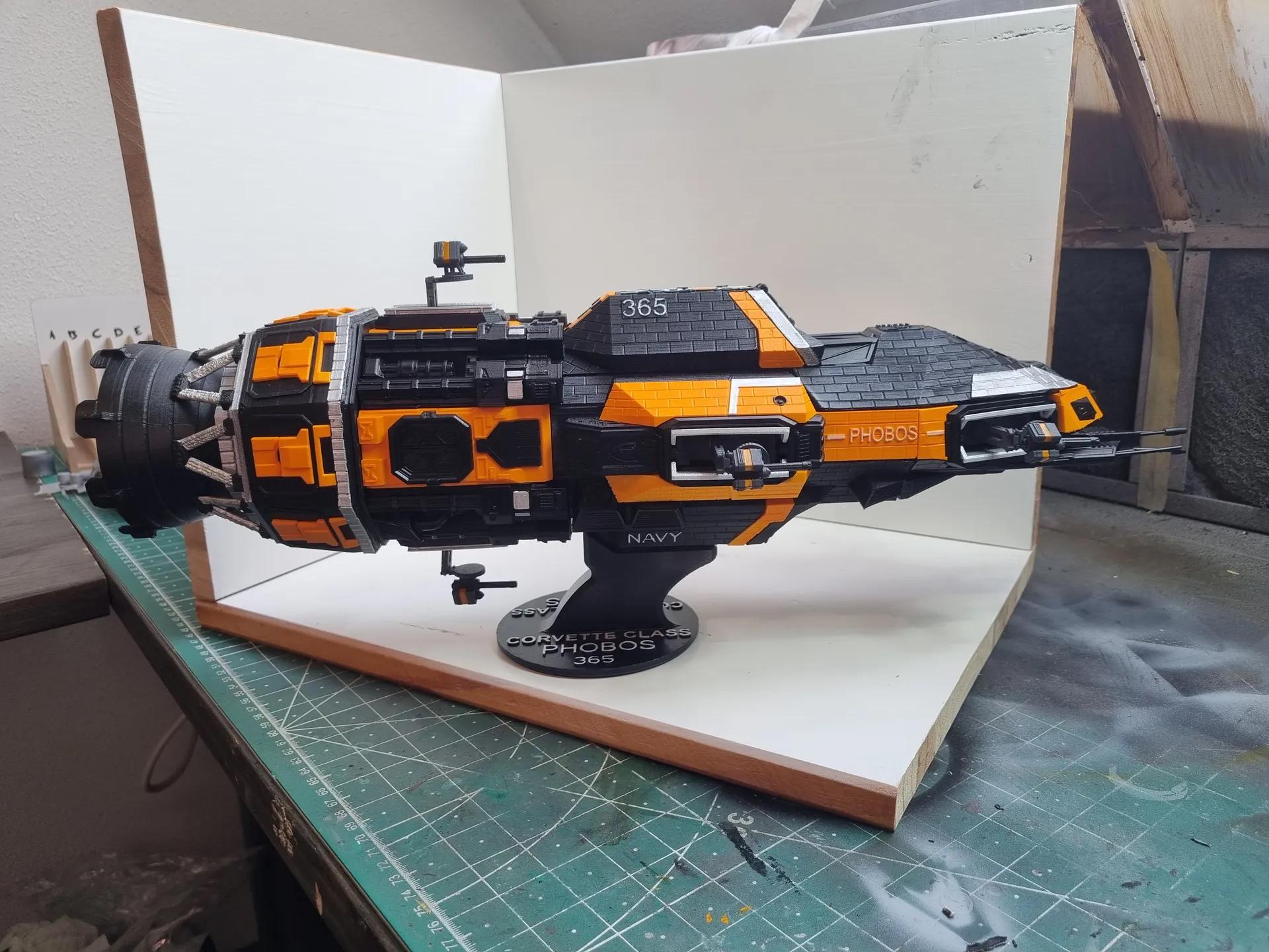 1:1000 Scale Corvette-class Light Frigate Model Kit | the Expanse 3D ...
