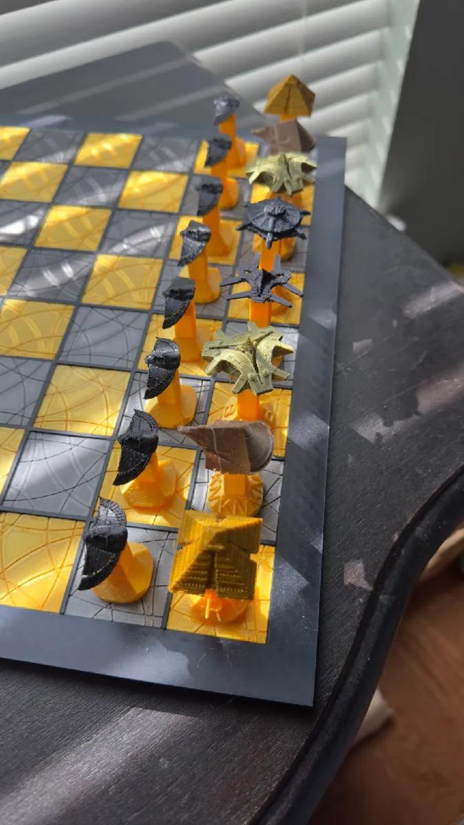 Stargate Chess Set: 3D Printed Sci-fi Collectible, DIY Assembly - Etsy
