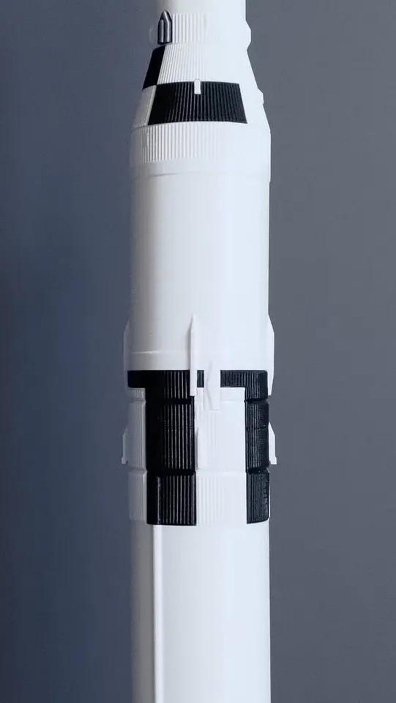 Saturn V Rocket Model - Precision 3D Printed, 1:99 Scale Replica - Etsy