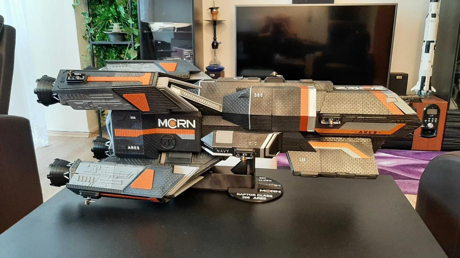 Raptor-class Light Cruiser Model Kit: the Expanse 3D Printed Spaceship ...