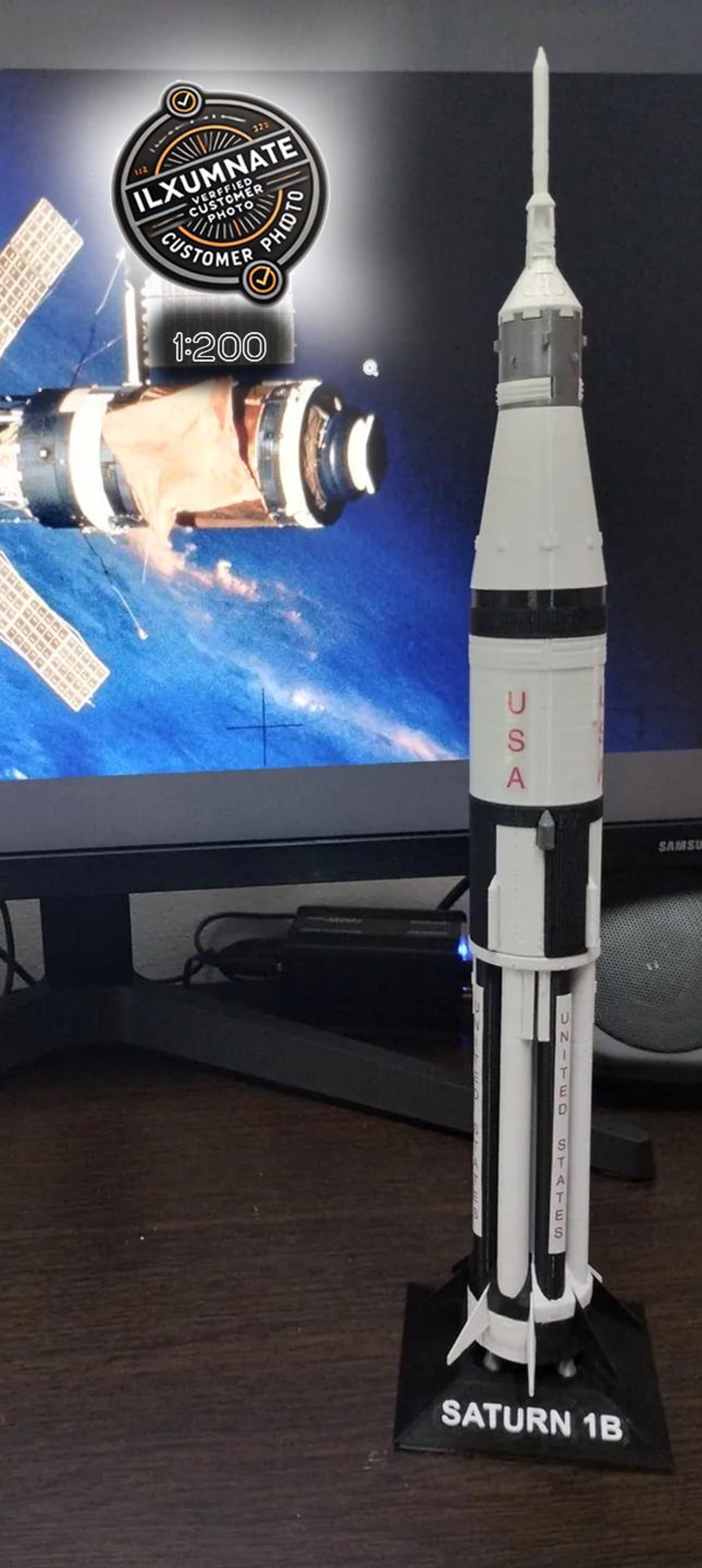 Saturn 1B Rocket Model Kit | 3D Printed Apollo Era Replica - Etsy