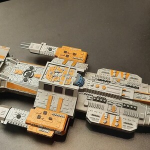 Stargate Ancient Cruiser Model Kit: 3D Printed Sci-fi Spaceship (DIY ...