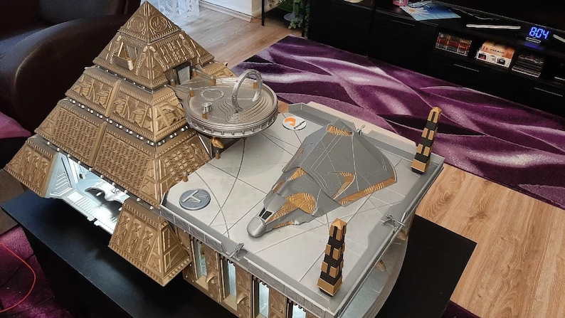 REAL LIFE Stargate Diorama 3D Printed Sci-fi Display Detailed Stargate ...